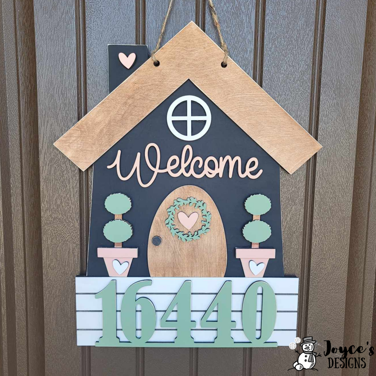 Welcome Home House Number Sign – JoycesDesigns