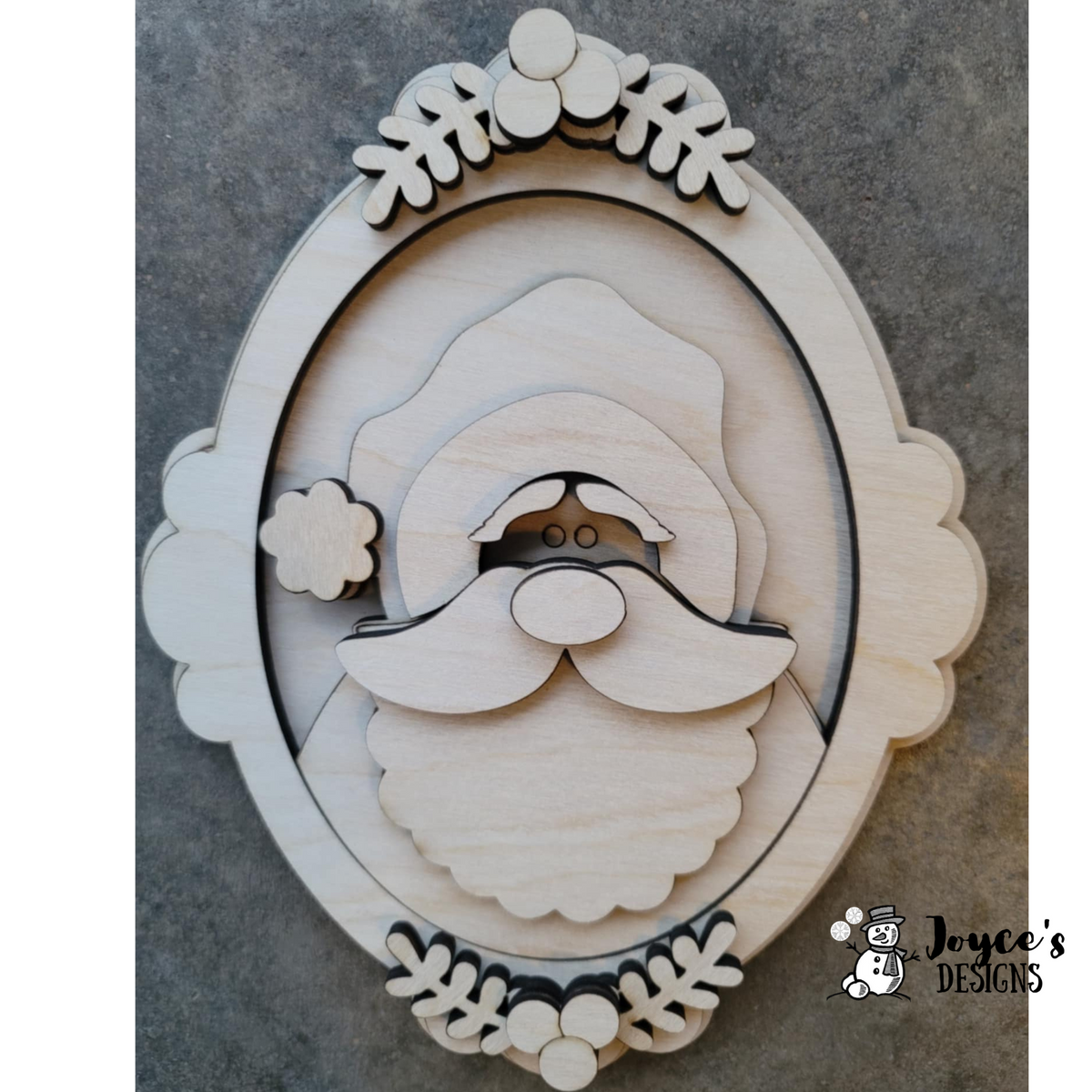 Privitive Santa Picture Frame – JoycesDesigns