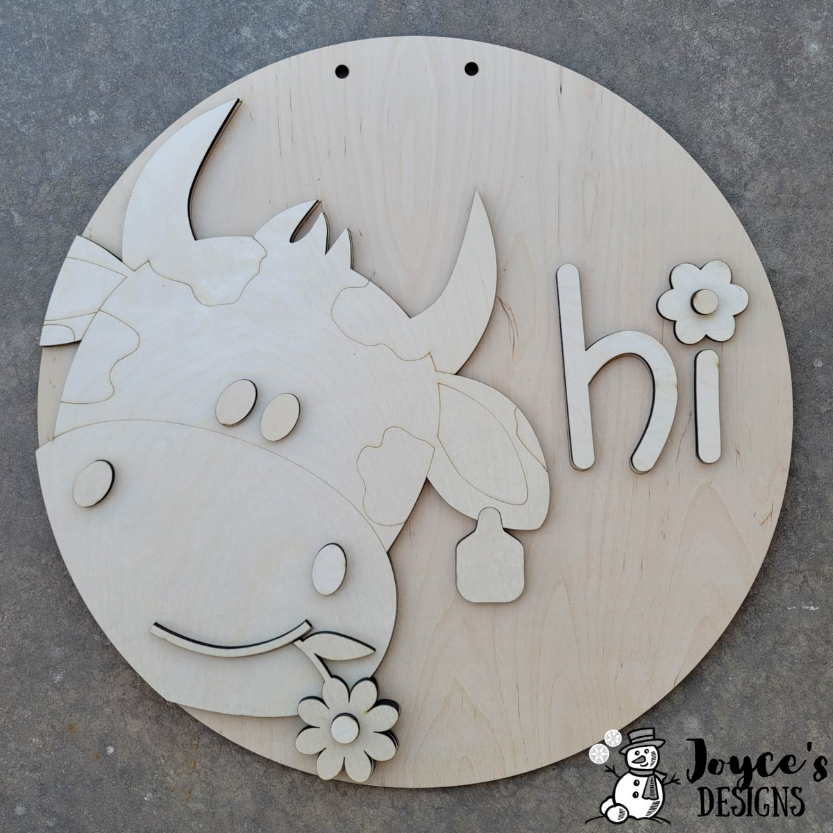 Hi Cow Welcome Sign – JoycesDesigns